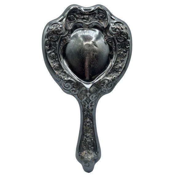 Accents | Antique Victorian Quadruple Silverplate Scroll Repousse Rose ...